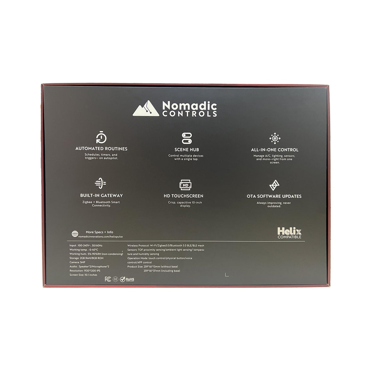 Helix Pulse Smart Control Touchscreen Hub for Vans, RVs & Off-Grid Rigs ...