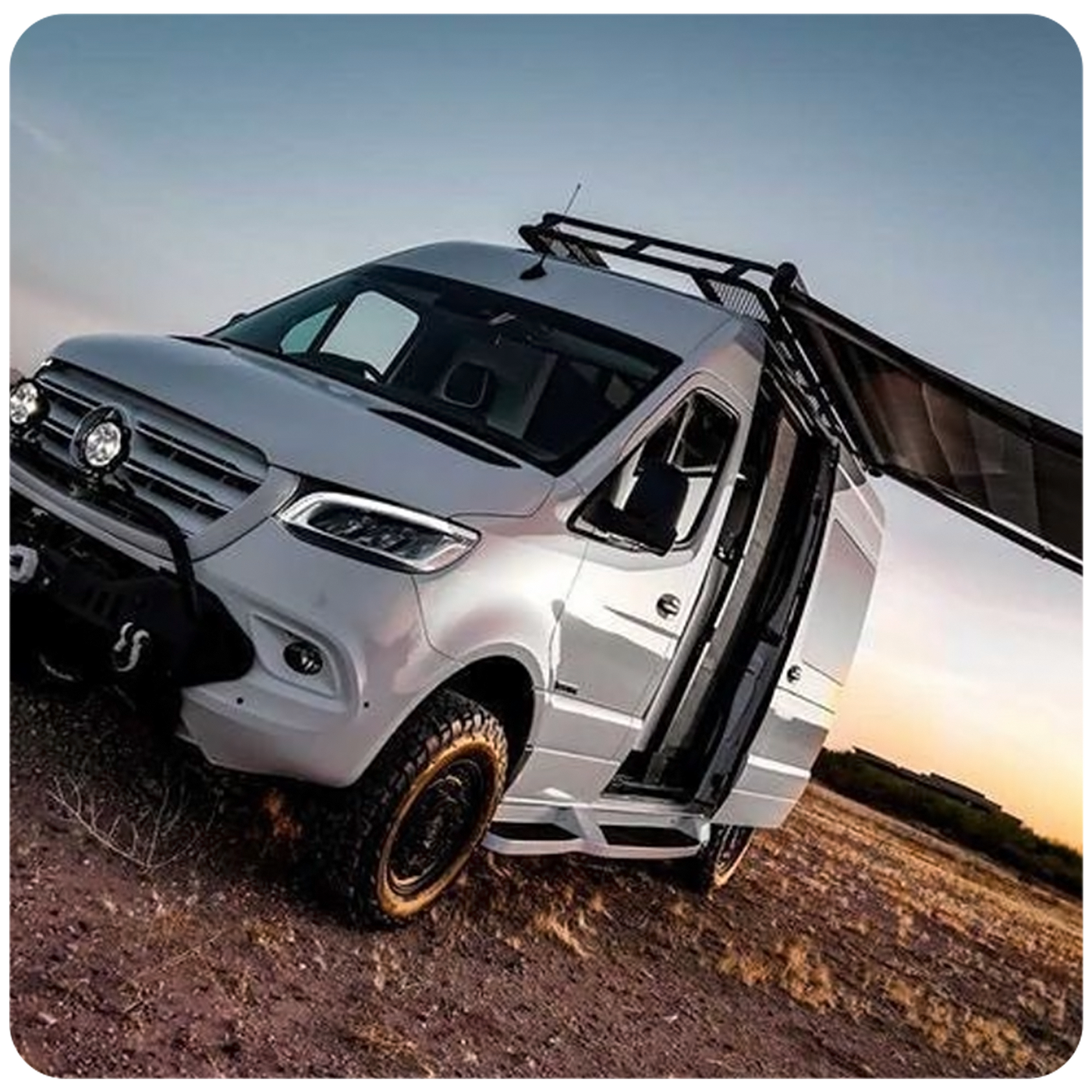 Nomadic Awnings A1 Electric Awning | Wind-Resistant RV & Van Awning ...